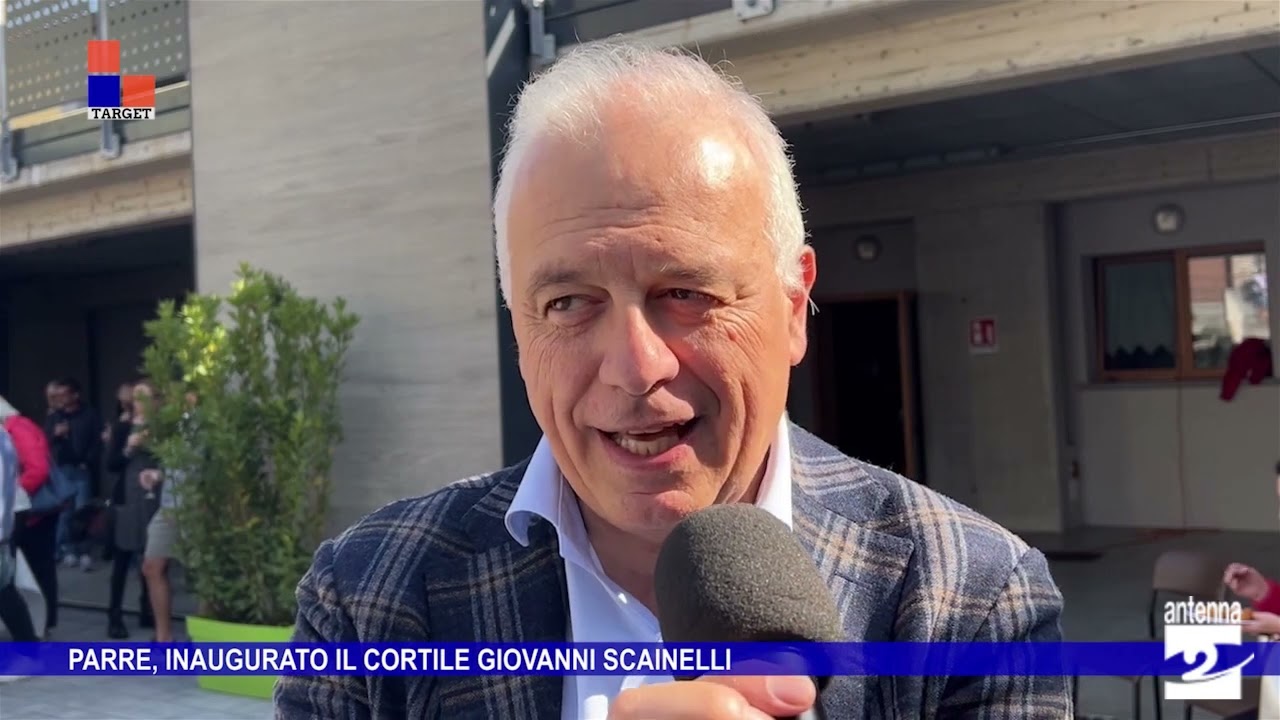 Parre, inaugurato il cortile Giovanni Scainelli - MyValley.it notizie!